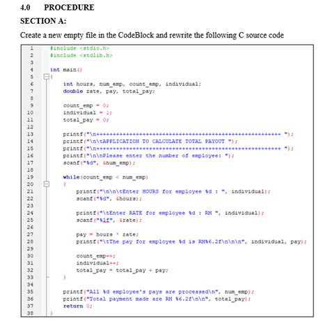 Solved 40 Procedure Section A Create A New Empty File In