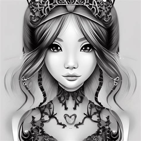 Beautiful Princess Digital Graphic In Deviantart Style · Creative Fabrica