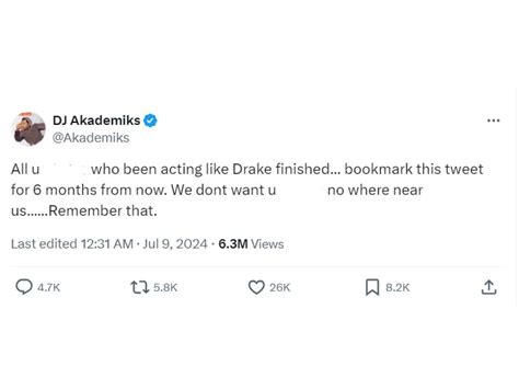 Ak Please Stop Acting Like Drake Gf — Fans React To Akademiks Dispelling Rumor Of Drizzys New