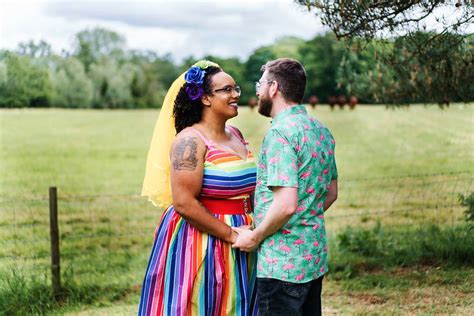 A Rainbow Ceremony Live Streamed During Lockdown · Rock N Roll Bride