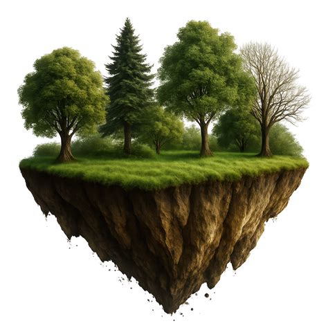 Download Floating Forest Floating Island Magical Forest Royalty Free