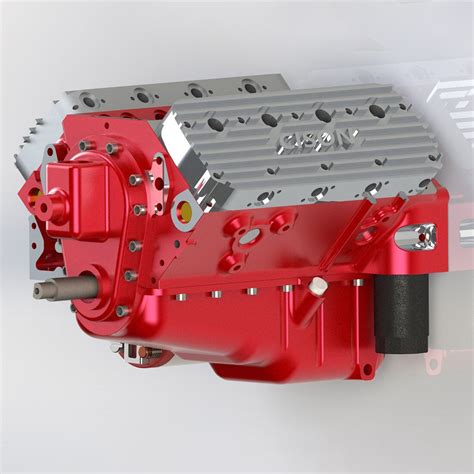 Cison V8 Engine 16 Scale Cison Small Block Model Water Cooled 4 Stro
