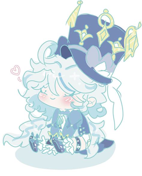 Chibi Focalors Fanart Genshin Impact Hoyolab