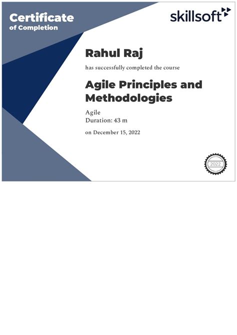 Rahul Raj On Linkedin Skillsoft Agile