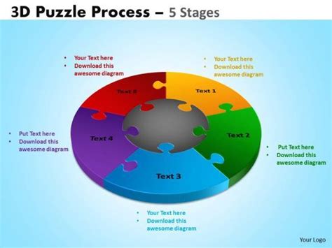Consulting Diagram D Puzzle Process Diagram Stages Strategic Management