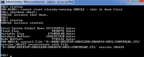 Oracle Błąd Połączenia Ora 12528 Tns Listener All Appropriate Instances Are Blocking New