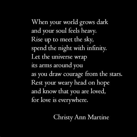 Poem Universe Love Christy Ann Martine Poetry Quotes Poems Christyannmartine Quotes