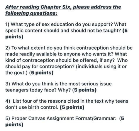 Solved After Reading Chapter Six Please Address The Chegg Com