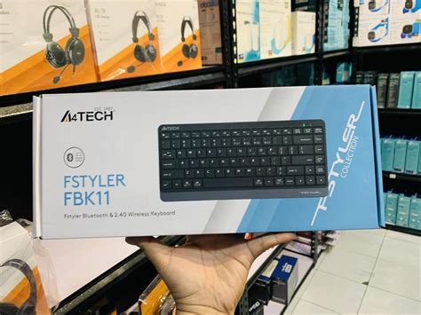 A4Tech FBK11 Bluetooth 2 4G Wireless Keyboard Grey On Carousell