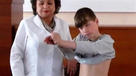 Medical Examination Of Boy Presented To A Group Of College Students