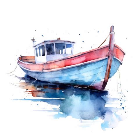 Premium Ai Image Modern Boat Watercraft Square Illustration