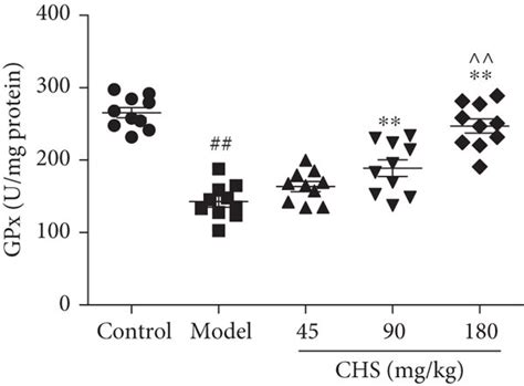 Effect Of Chs On The Activities Of Oxidative Stress Related Markers In