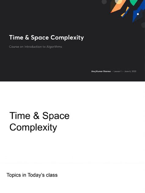 Time Space Complexity With Anno Pdf Pdf