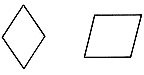 Pictures Of Rhombus Shapes Activity Shelter