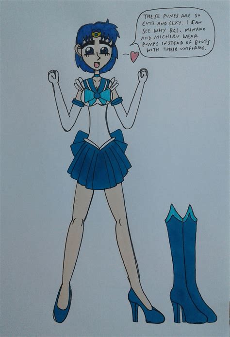 Sailor Mercury In Pumps By Belldandylover91 On Deviantart