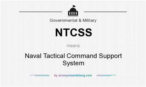 Ntcss Naval Tactical Command Support System In Government And Military By