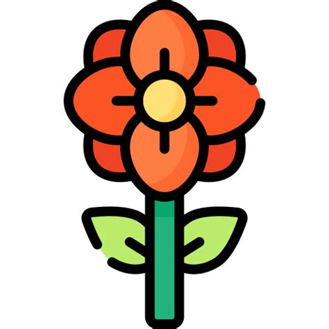 Icono De Flor Special Lineal Color