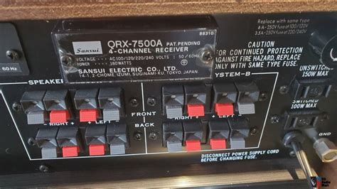 Sansui Qrx 7500a Integrated Quad Receiver Mint Photo 3264212 Us Audio Mart