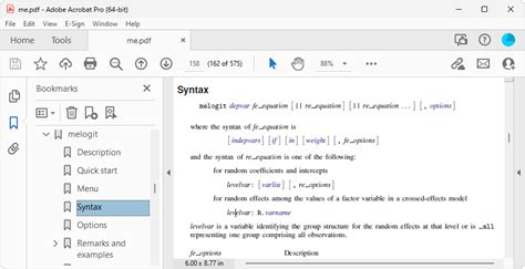 Quick Starts Stata
