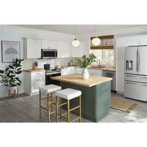 6 Ft L X 25 In D Unfinished Hevea Solid Wood Butcher Block Countertop
