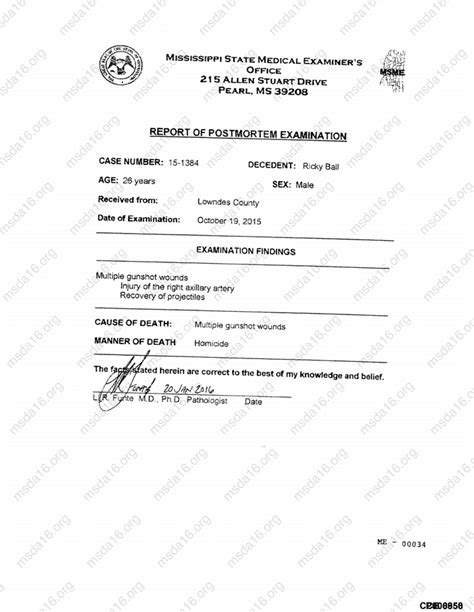 Autopsy Report Documentcloud