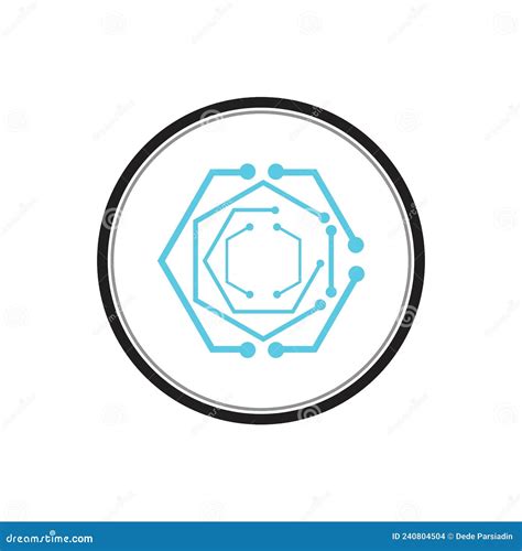 Technology Logo Design Vector Stock Vector Illustration Of Blue