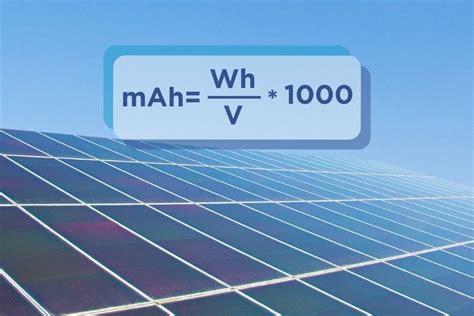Watt Hours To Milliamp Hours Wh To MAh Calculator Calculate Solar