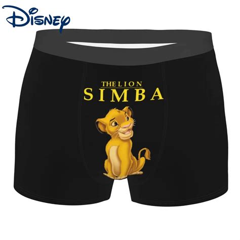 Men The Lion King Simba Underwear Disney Printed Boxer Briefs Shorts
