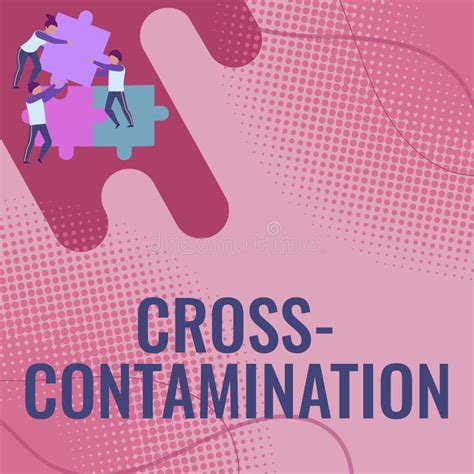 Hand Writing Sign Cross Contamination Business Concept Unintentional