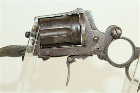 Belgian Apache Revolver Knuckle Dagger Pistol Antique Firearm 006
