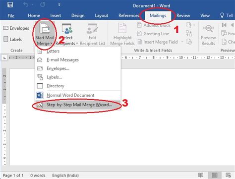 Microsoft Word Tutorial Working With Mail Merge