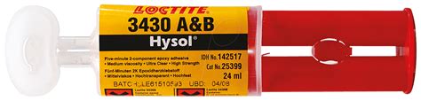 LOCTITE 3430 24M: Loctite 3430 Hysol 5-minute adhesive, 24 ml at ...