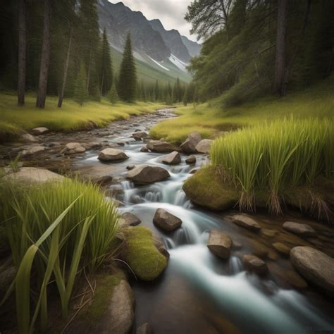 Premium Photo River Stream