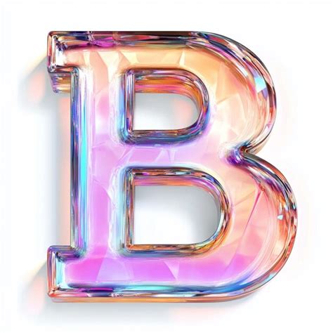 Creative D Render Of Letter B In Vibrant Color Premium AI Generated