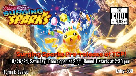 Pokémon Surging Sparks Pre Release At Tcp The Cool Place Columbus