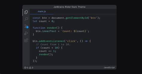 Jetbrains Rider Dark Theme By Edwin Sulaiman Vs Code Themes