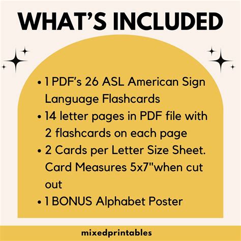 Asl Alphabet Printable American Sign Language Alphabet Asl Flashcards