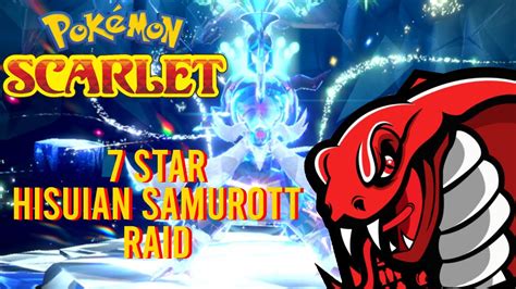 Hisuian Samurott 7 Star Tera Raid Event Youtube