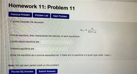 Solved Homework 11 Problem 11 Previous Problem Problem List