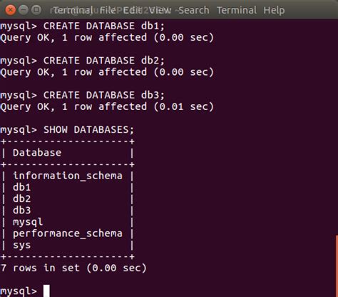 How To Show Existing Databases In Mysql