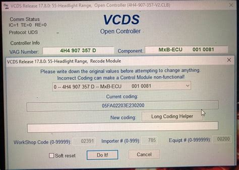 vcds coding for led headlights audiworld forums