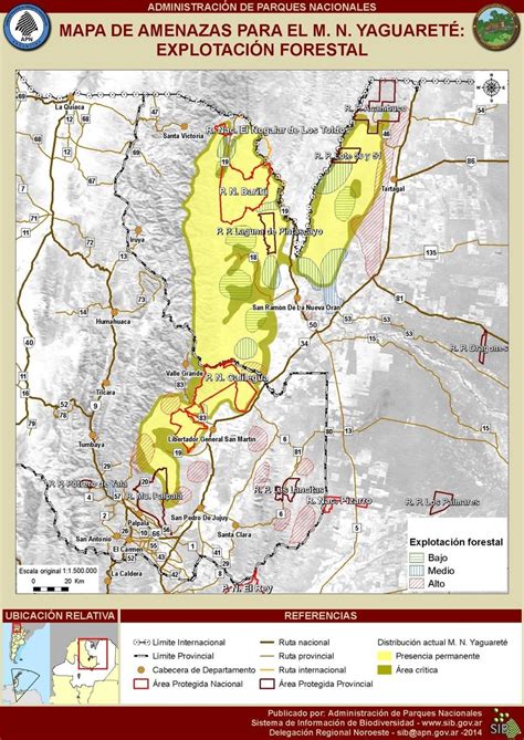Intensidad De La Explotación Forestal Actual En Las Yungas Argentinas
