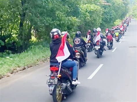 Ikatan Motor Honda Sulut IMHS Rayakan HUT RI Ke 77 Dengan Konvoi
