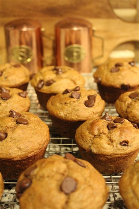 Healthy Banana Choco Chip Muffins Kaits Kitchen