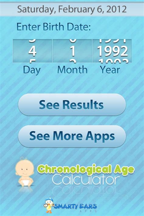 Chronological Age Calculator By Smarty Ears