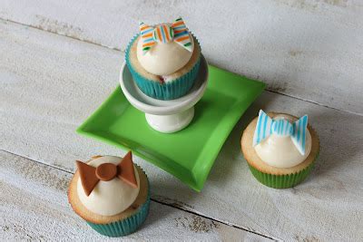 Crave Indulge Satisfy Bow Tie Cupcake Toppers