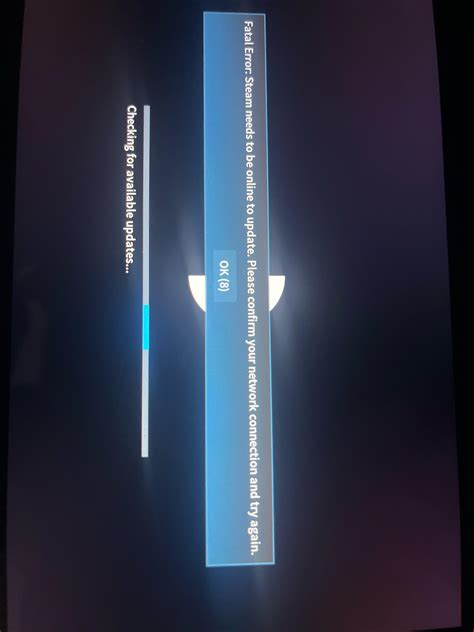 Fatal Network Error While Factory Reseting Rsteamdeck