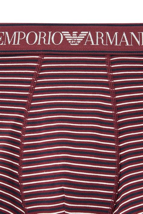 Emporio Armani Underwear엠포리오 아르마니 언더웨어 남성 스트라이프 패턴 코튼 드로즈 Si
