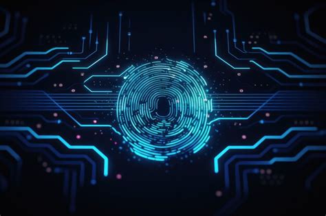 Premium Ai Image Futuristic Biometric Identification Through
