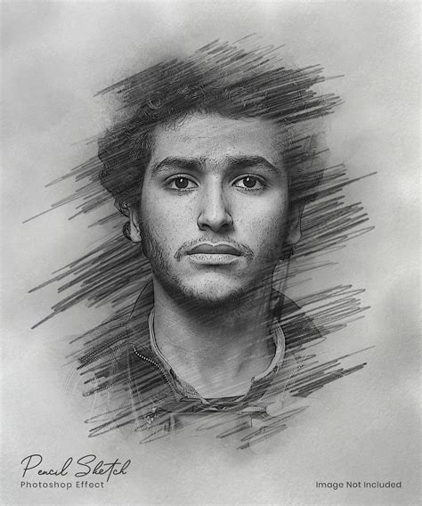 Premium Psd Realistic Pencil Sketch Portrait Photo Effect